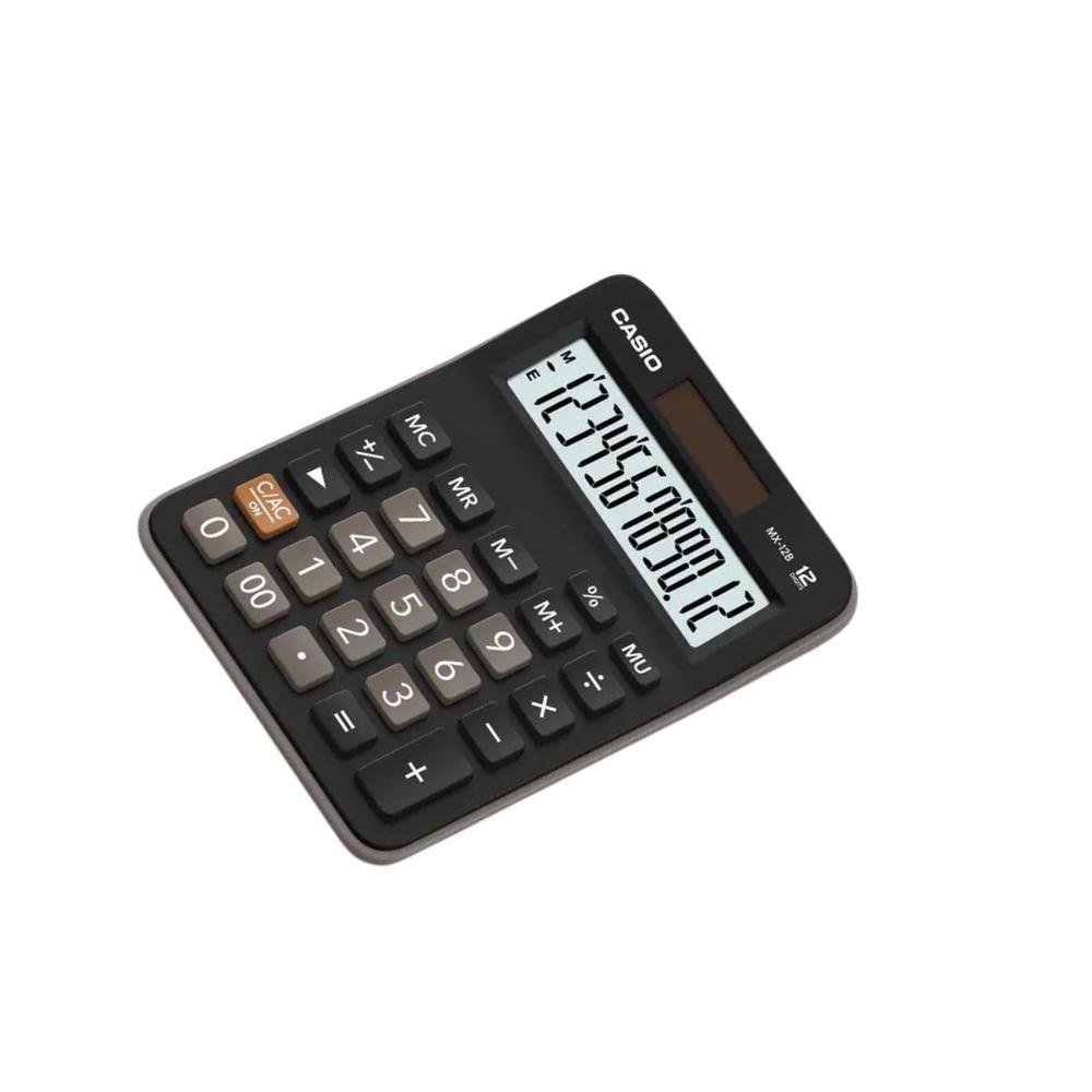 CALCULADORA DE MESA 12 DIG.MX-12B-W4-DC PRETA - Conecta Informática